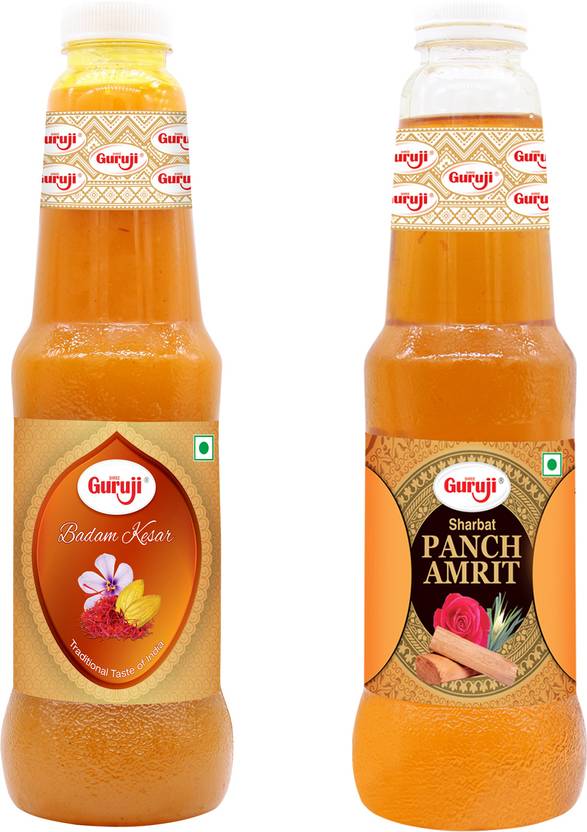 SHREE GURUJI Badam Kesar & Chandan sharbat (pack of 2) Price in India ...