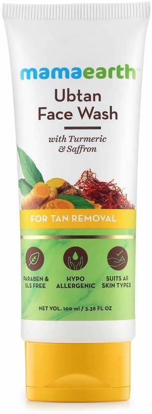 Mamaearth Ubtan Natural for Dry Skin with Turmeric & Saffron for Tan ...
