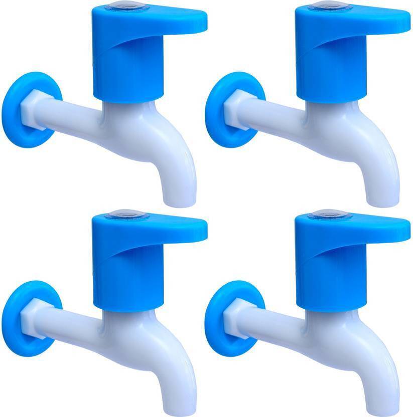 Xhell PVC Royal Blue long body Turbo Bib Cock Taps for Bathroom Kitchen ...