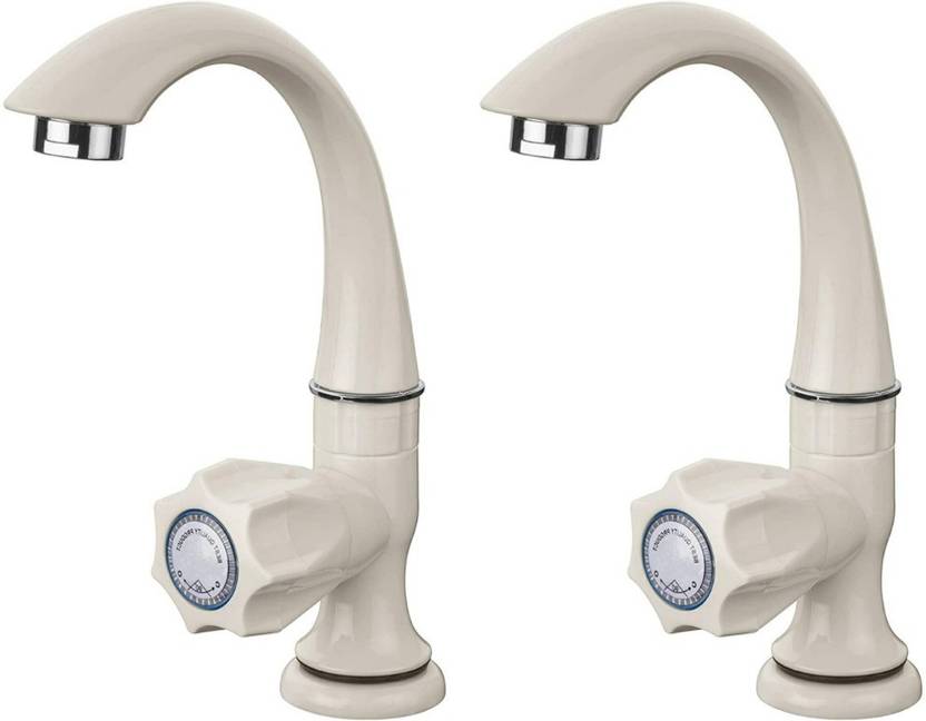 BATHONIX PVC Swan Neck Tap with Foam flow for Wash Basin - Pack of 2 ...