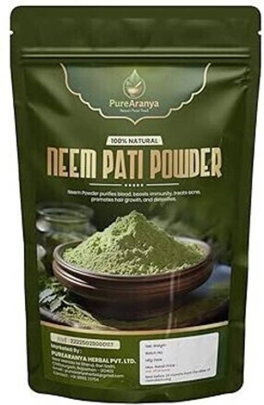 PureAranya Natural Neem Ke Patte Ka Powder Sukhi Neem Ki Patti/dry ...