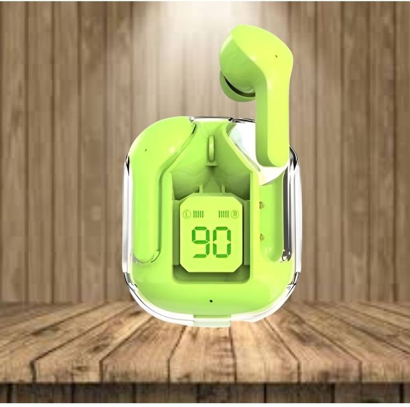 FRONY Earbuds Max UltraPods Transparent Charging Case With LED Digital ...