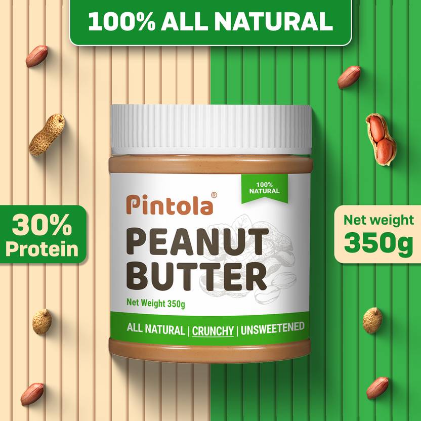 Pintola All Natural Peanut Butter (Crunchy) (Unsweetened) Price in ...