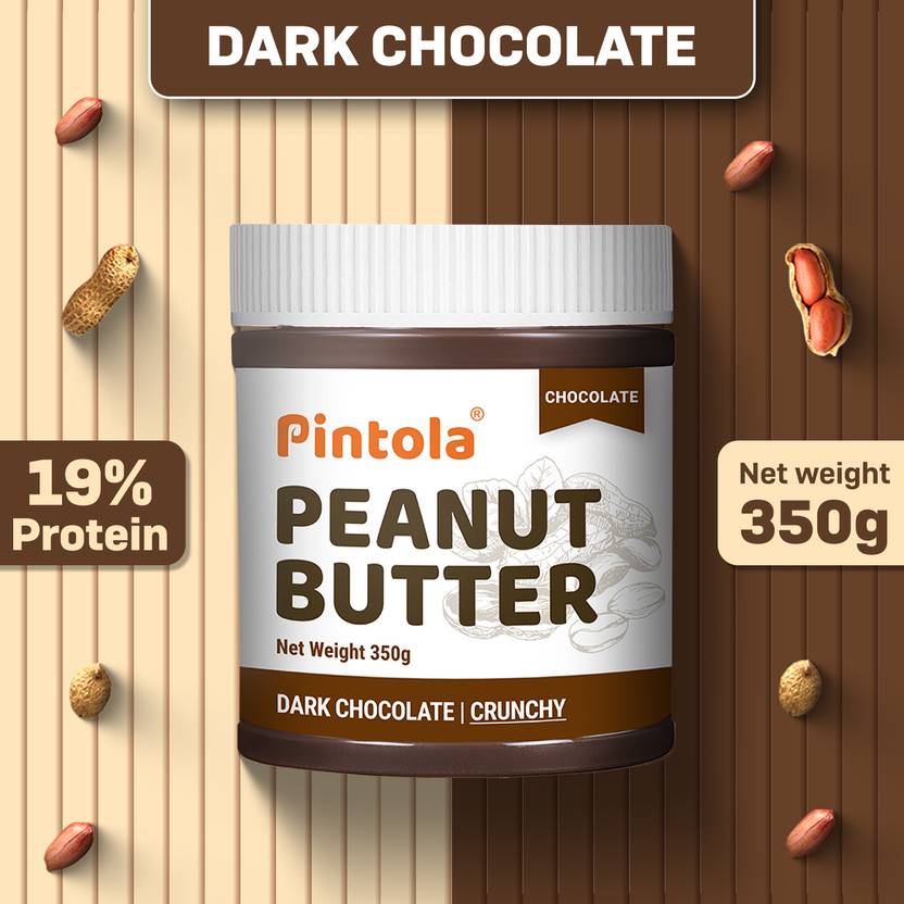 Pintola Dark Chocolate Peanut Butter (Crunchy) Price in India - Buy ...