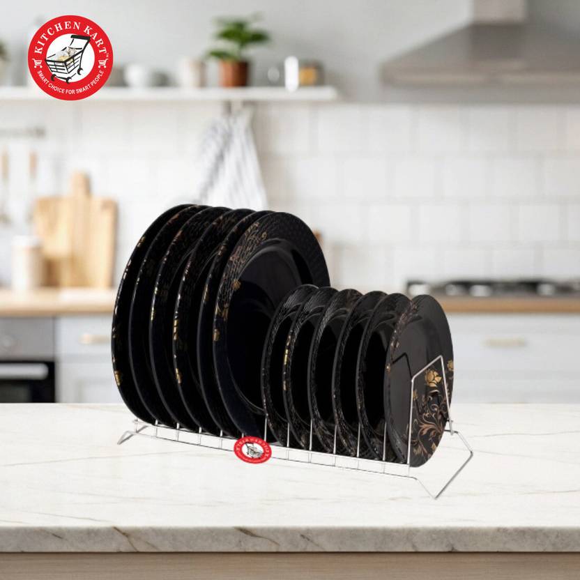 Cabin Kart Utensil Kitchen Rack Steel Stainless Steel Plate Stand for ...