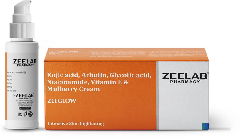 zeelab Zeeglow Skin Brightening & Hydrating Cream with Kojic Acid ...