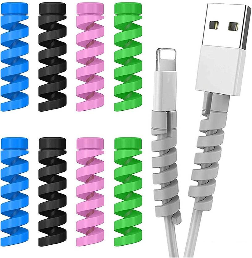 Gizga Essentials Spiral Charger Cable Protector, Cable Saver, Cord ...