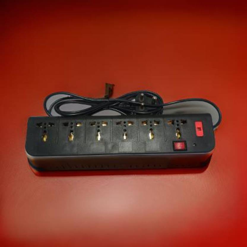 TECHNATURE 6 Socket Extension Board with 1 Switch, Overload Protection ...