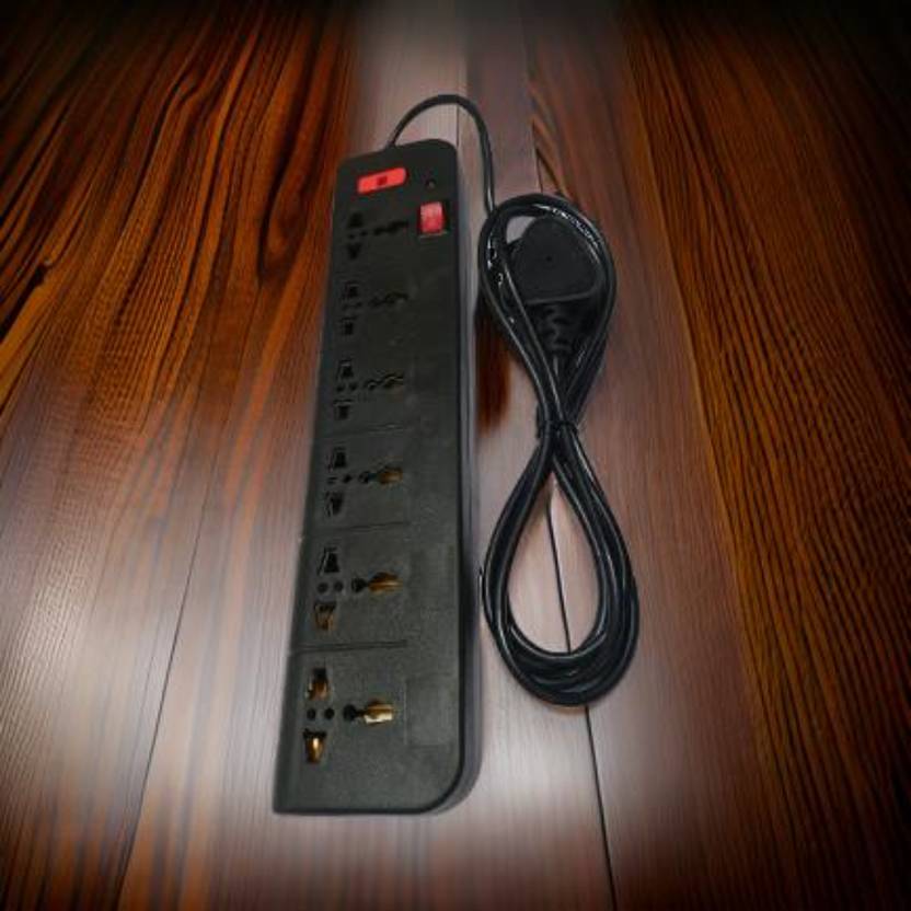 TECHNATURE 6 Socket Universal Extension Power Board with 1 Switch ...