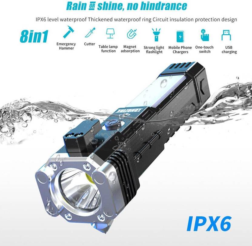 IMMUTABLE Plastic 3w Rechargeable LED Torch Light XXR2 Torch Price in ...