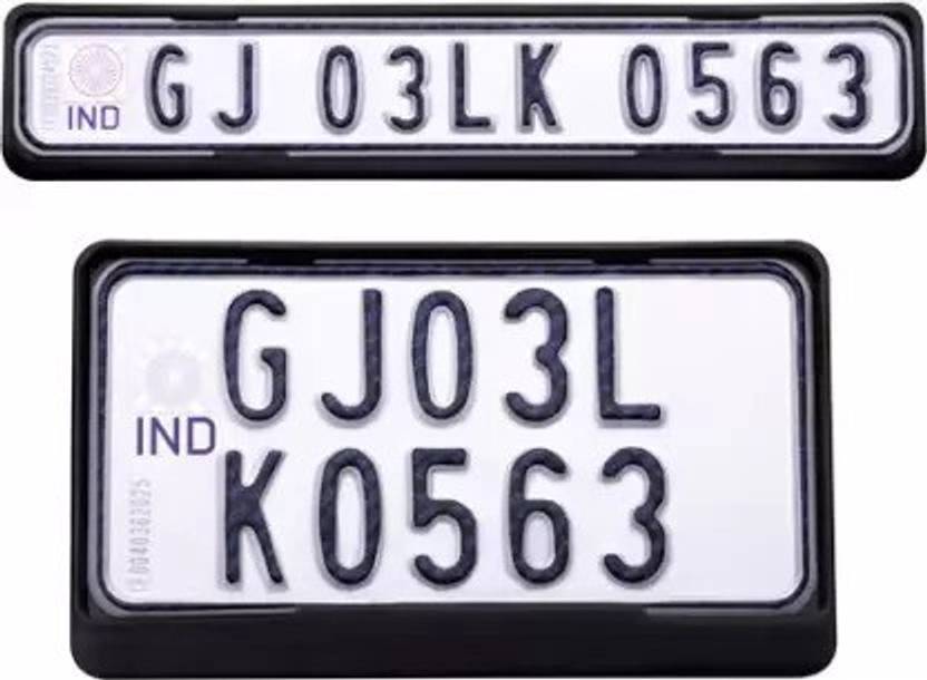 MOTO XSPEED Metal Bike Number Plate Frame(Standard Size for All Bikes ...