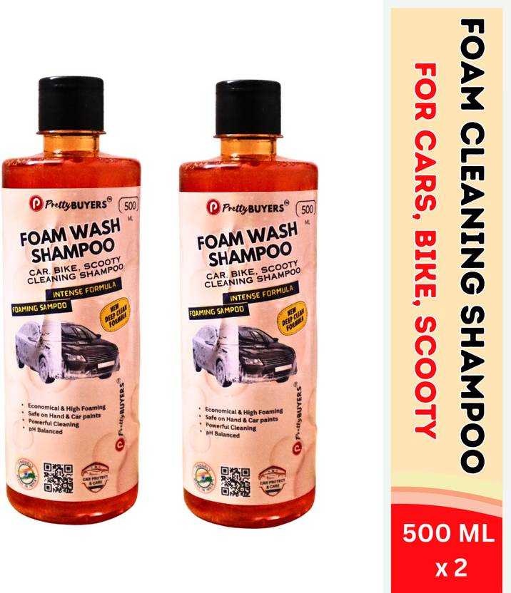 PrettyBUYERS Car Shampoo Concentrate 500ML pH Neutral, Snow White Foam ...