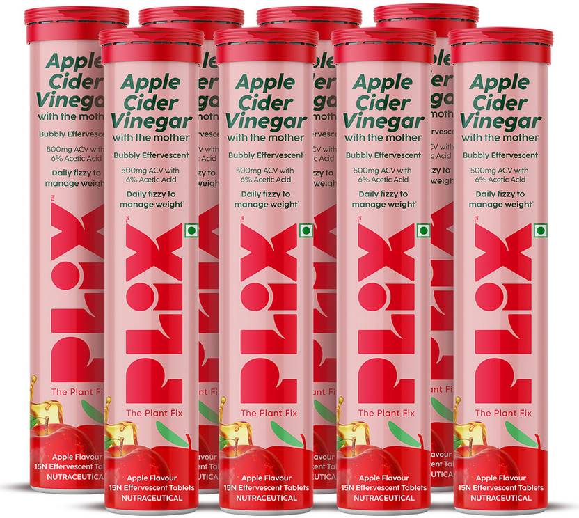 The Plant Fix Plix Apple Cider Vinegar Effervescent Tablet with mother ...
