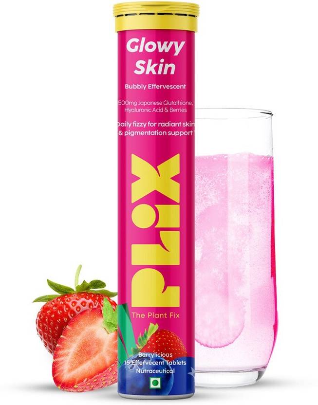 The Plant Fix Plix Glutathione Skin Glow Effervescent Tablet 500mg for ...