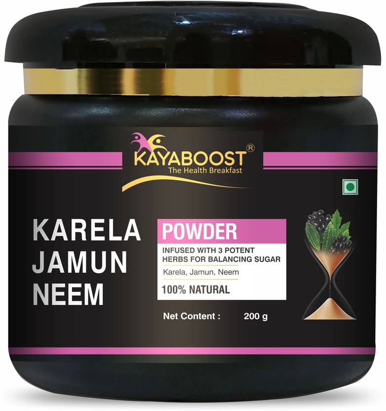 KAYABOOST Neem Karela Jamun Powder - For Maintaining Blood Sugar Levels ...
