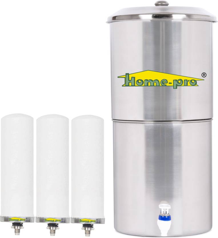 Home-pro Stainless Steel Water Filter | Non Electric | Long Ceramic ...