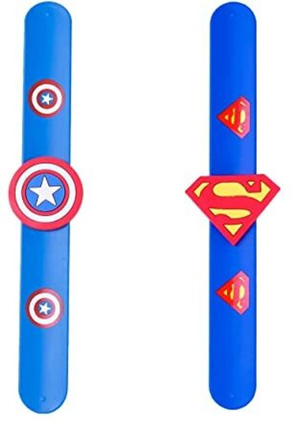 JELLIFY Caption / Superman Slap Bands For Kids Silicone Wristbands For ...