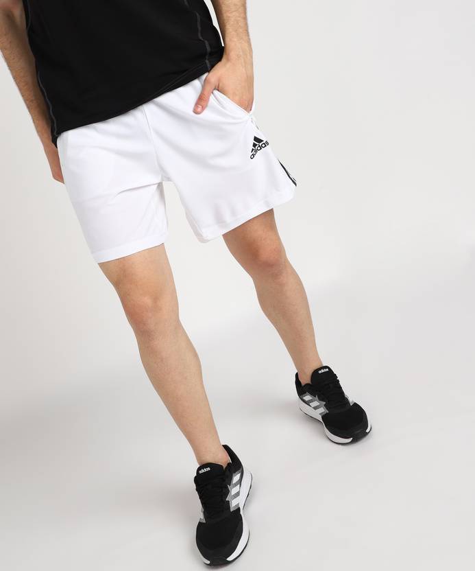 ADIDAS Solid Men White Sports Shorts - Buy ADIDAS Solid Men White ...