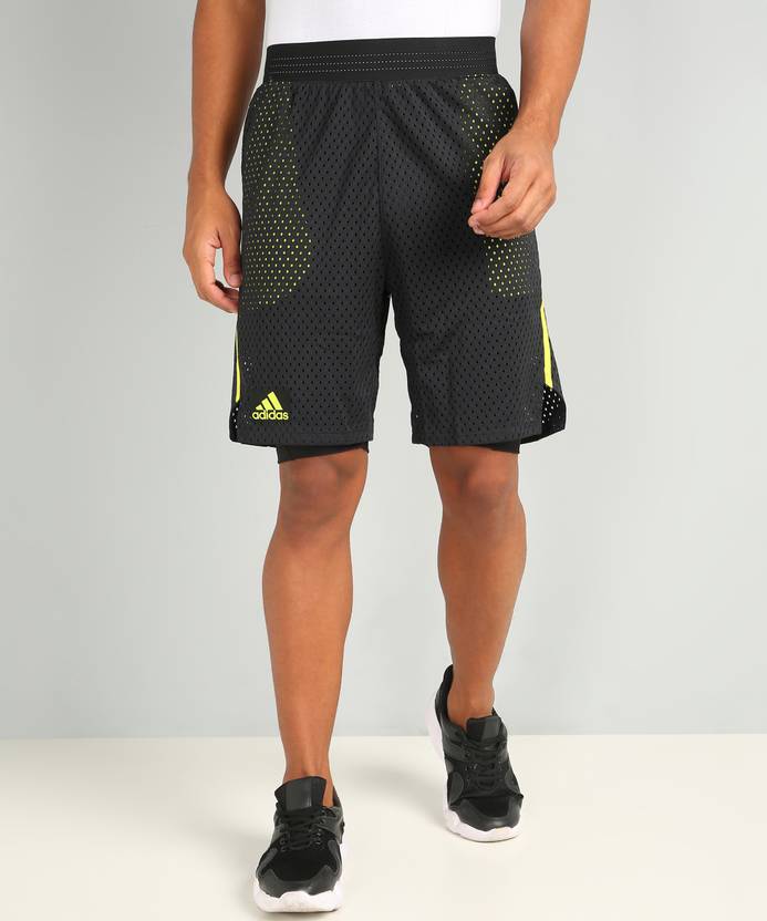 ADIDAS Mesh Men Black Running Shorts - Buy ADIDAS Mesh Men Black ...