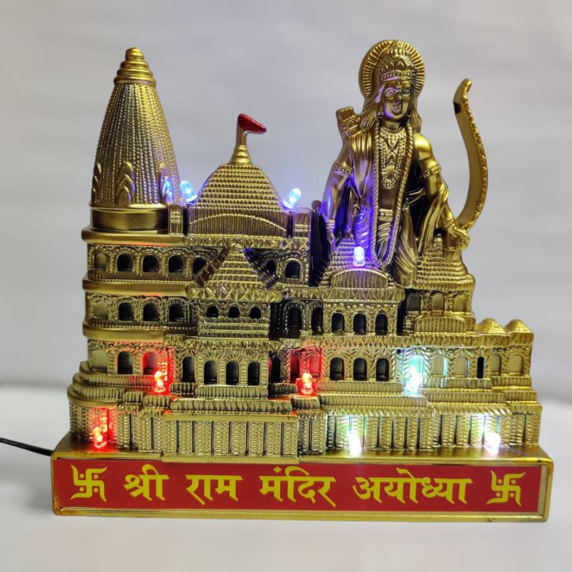 PRABHU DAYAL Ram Mandir Replica 3D Model Temple with LED Light 02 ...
