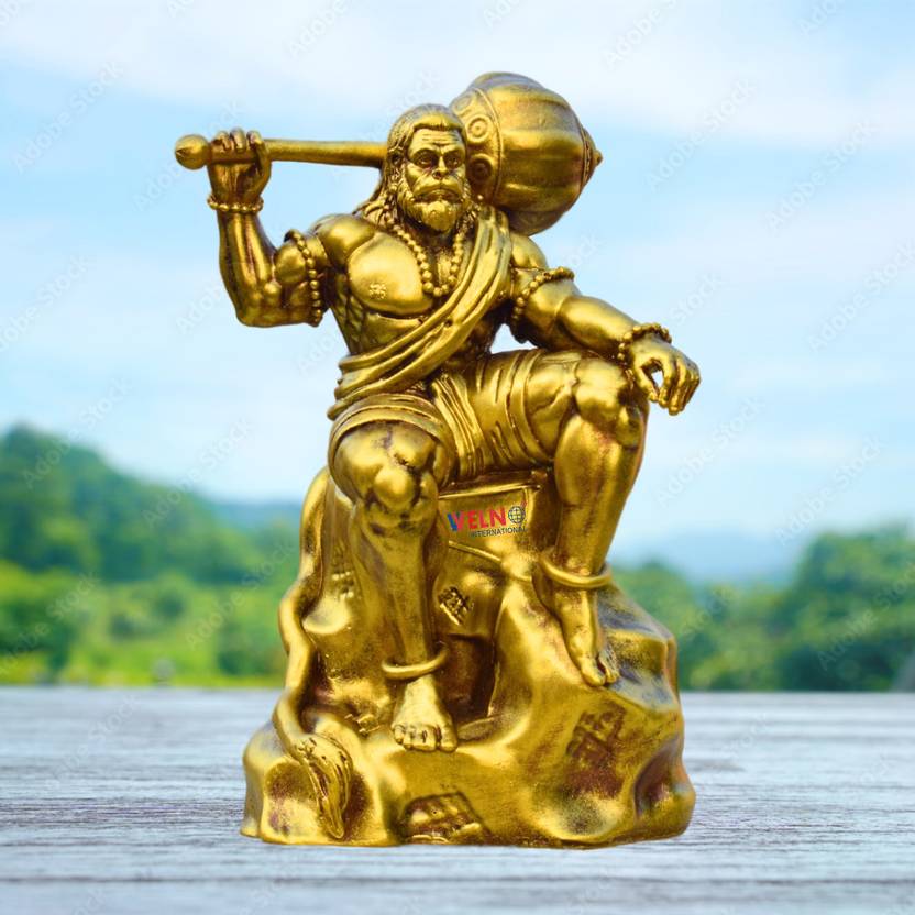 welno international Big Hanuman Marble Dust and Resin Lord Bahubali ...