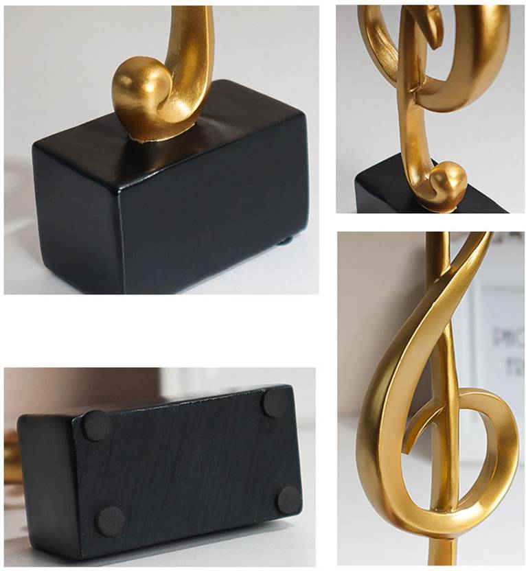 BNF Music Note Shape Statue Ornament Figurine Sculpture Photo Props ...