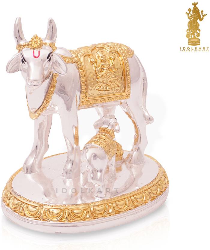 Idolkart Premium Kamdhenu Cow with Calf Vastu, Vaastu Positive Energy ...