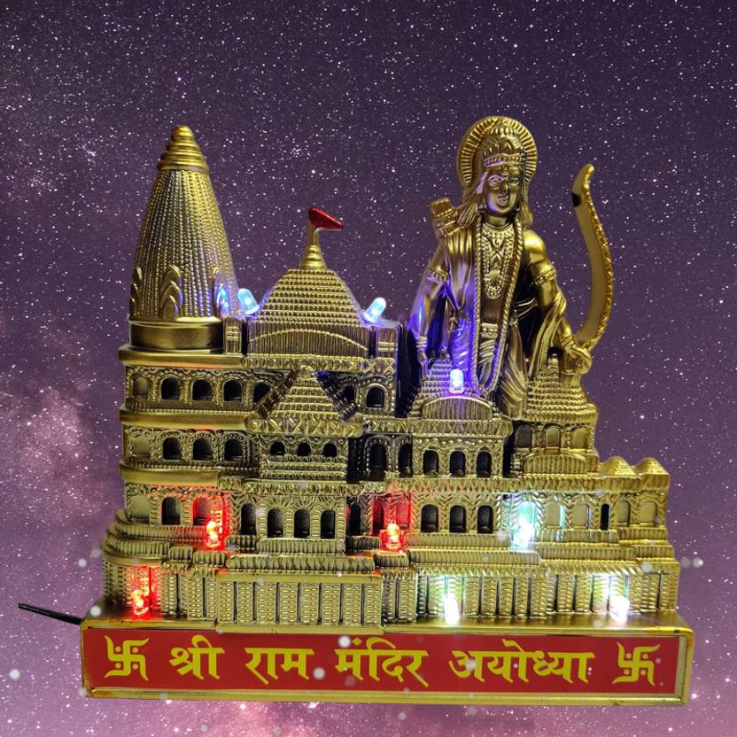 PRABHU DAYAL Shree Ram Mandir Replica 3D Model Temple LED Light 01 ...