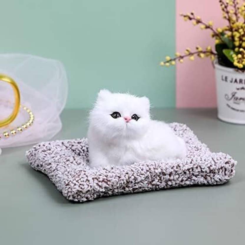 Hoodinter Car Dashboard Sitting Cat Big Plush Toy Car Interior ...