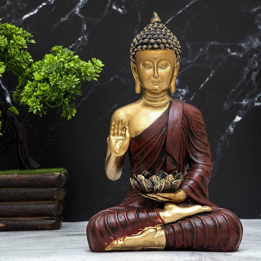 VIVARS CRAFT Fangshui Religious Idol of Lord Gautam Buddha Statue Idols ...