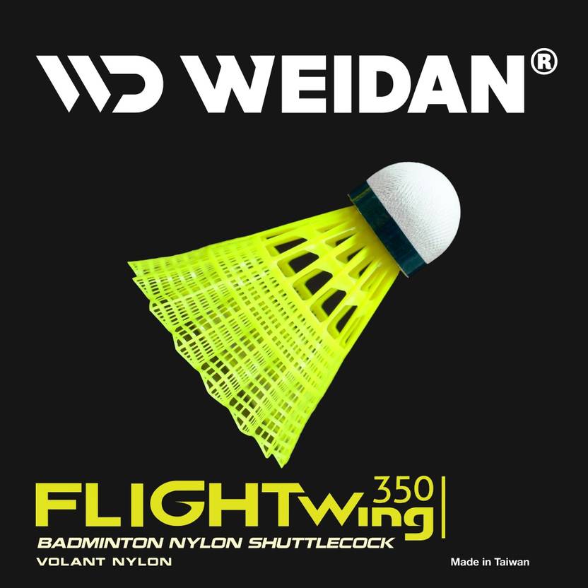 WEIDAN FW 350 Flight Wing 350 Nylon Badminton Shuttlecock Nylon Shuttle ...