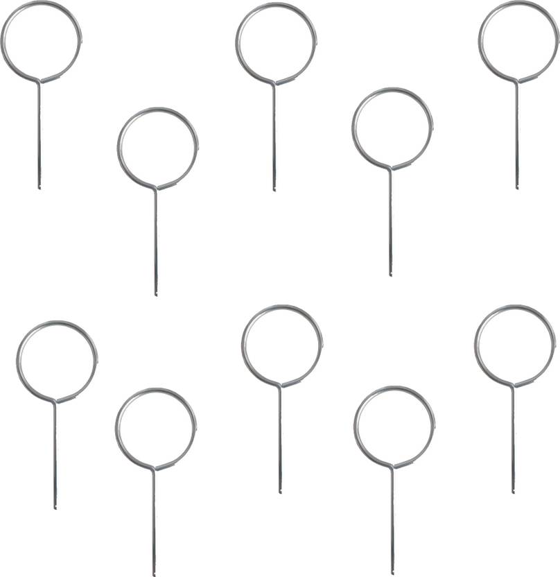 MorFex 10 Pcs. SIM Card Tray Ejector Round Pin Tool (STEEL) Sim Adapter ...