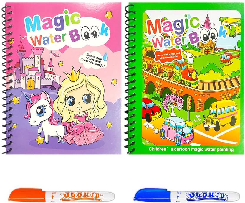 WildProducts - Reusable Magic Water Coloring Painting Book For Kids ...
