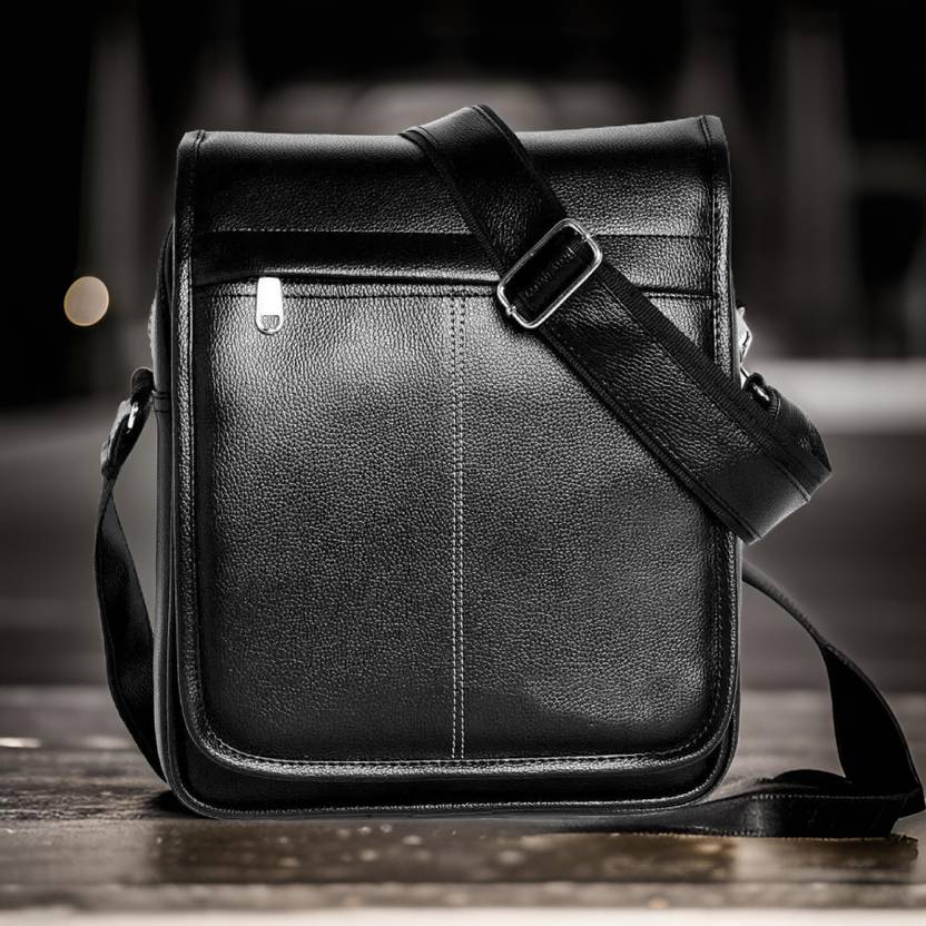 house of common Black Sling Bag Men Sling Bag extra large BLACK - Price ...