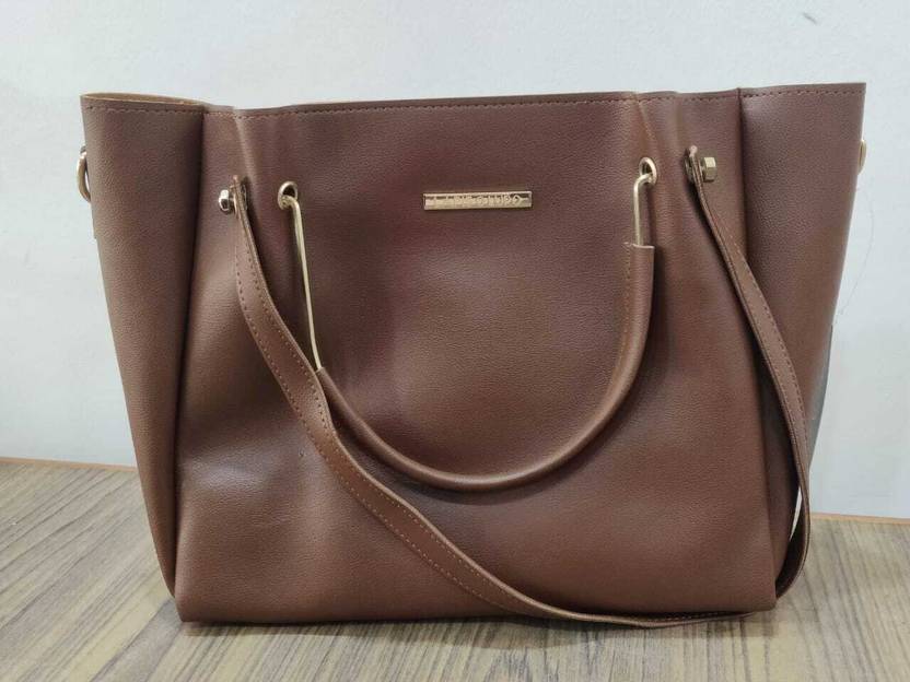 AARAV Brown Hand-held Bag Women's PU Leather Handbag Combo pack of 5 ...