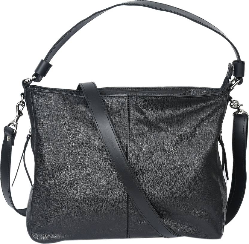 Celtic Black Sling Bag The Hobo Bag in Leather, Soft & Slouchy ...