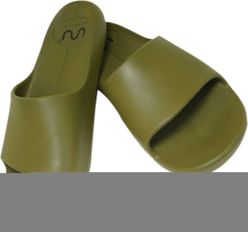 Doubleu Men Milano Slide OLIVE GREEN Slider Slides - Buy Doubleu Men ...