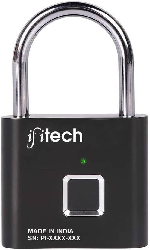 IFITech stand alone rechargeable fingerprint padlock Smart Door Lock ...