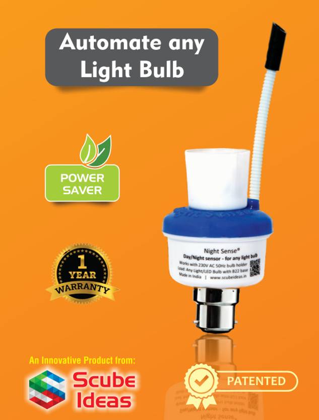 Night Sense - Automatic Day/ Night Sensor for any Light Bulb Smart ...