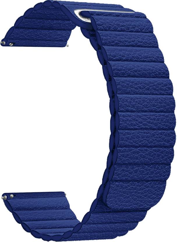 ACM Leather Watch Strap for Titan Celestor Smartwatch Belt Band Blue ...