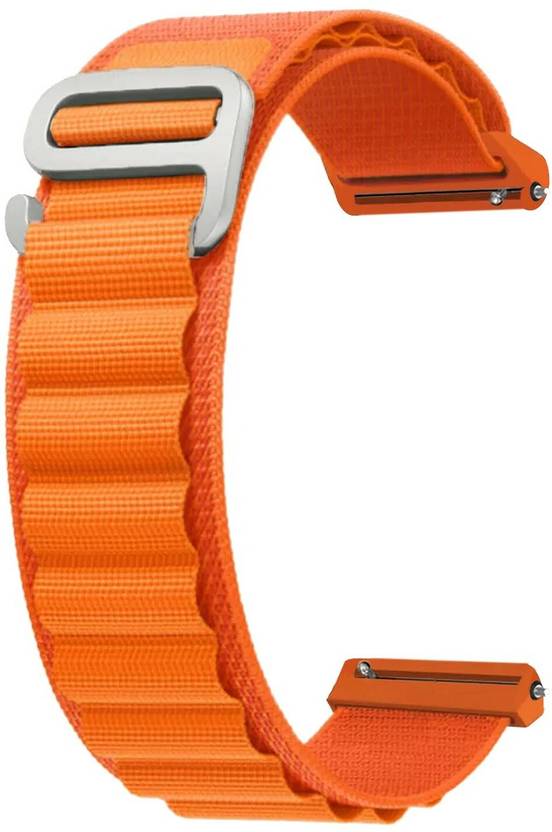 ACM Watch Strap Nylon Hook for Ptron Force X12n Smartwatch Belt Orange ...