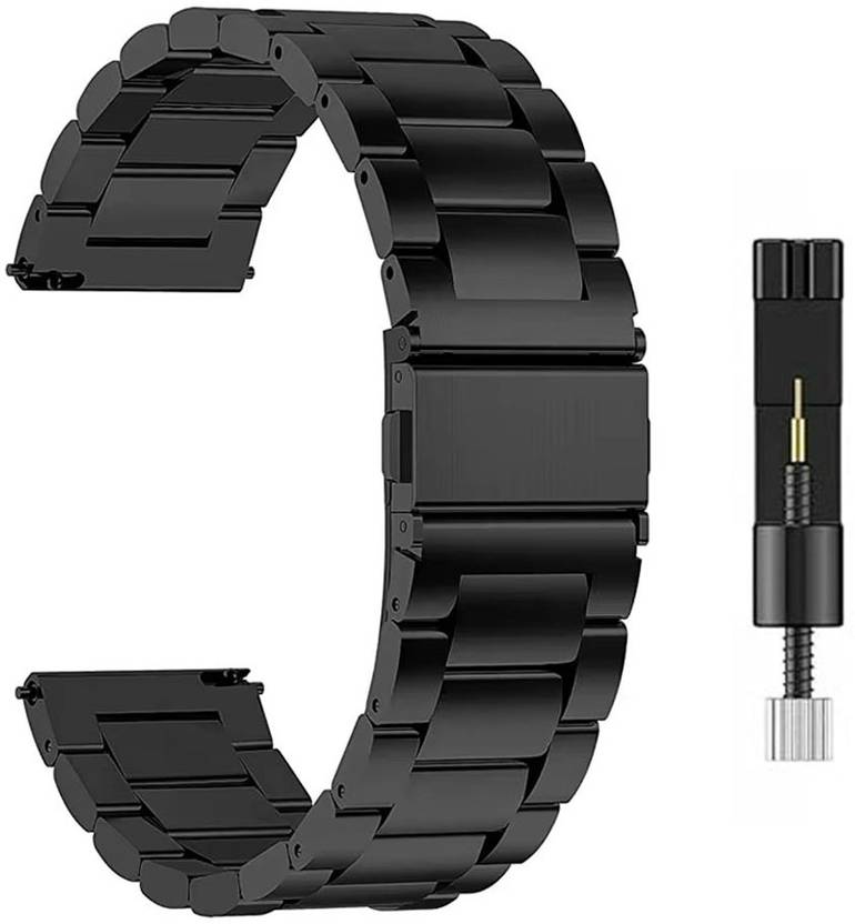 AOnes Watch Strap Stainless Steel Metal for Pebble Astra Smart Watch ...