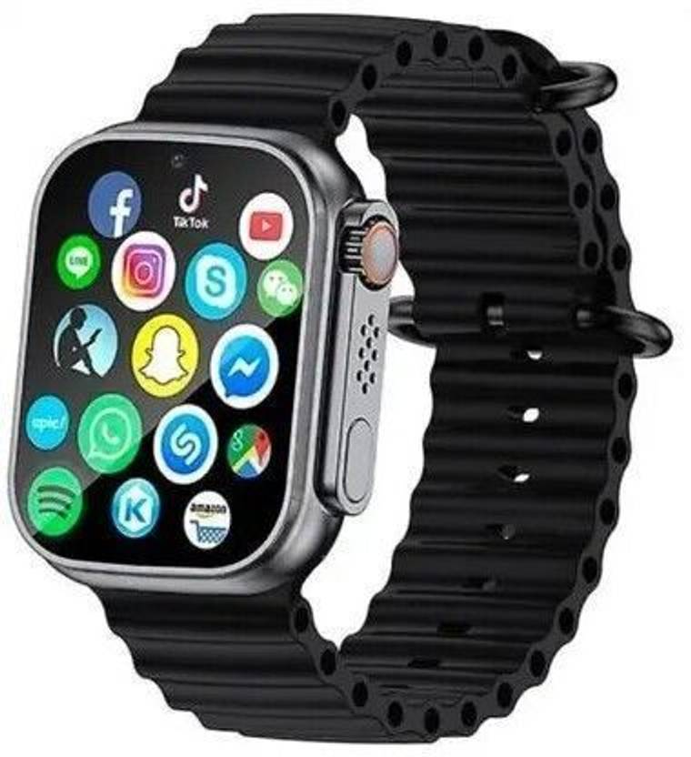 Radhe T800 Ultra Smart Watch Series 8 BLACK:-MAX.01 Smartwatch Price in ...