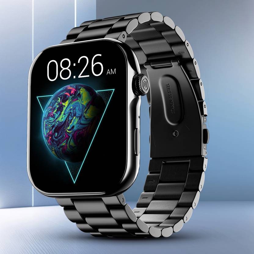 Noise Vision 3 with 1.96" AMOLED display with Thin Bezel, Metallic ...
