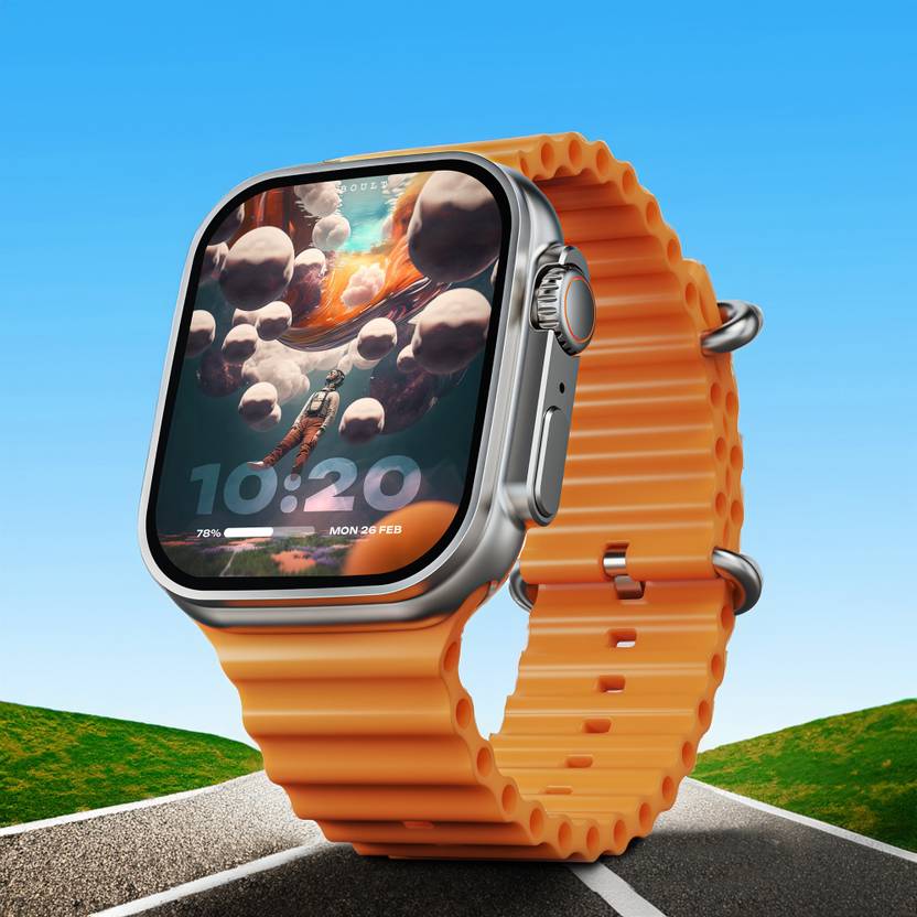 Boult Crown 1.95'' Screen, BT Calling, Working Crown, Zinc Alloy Frame ...