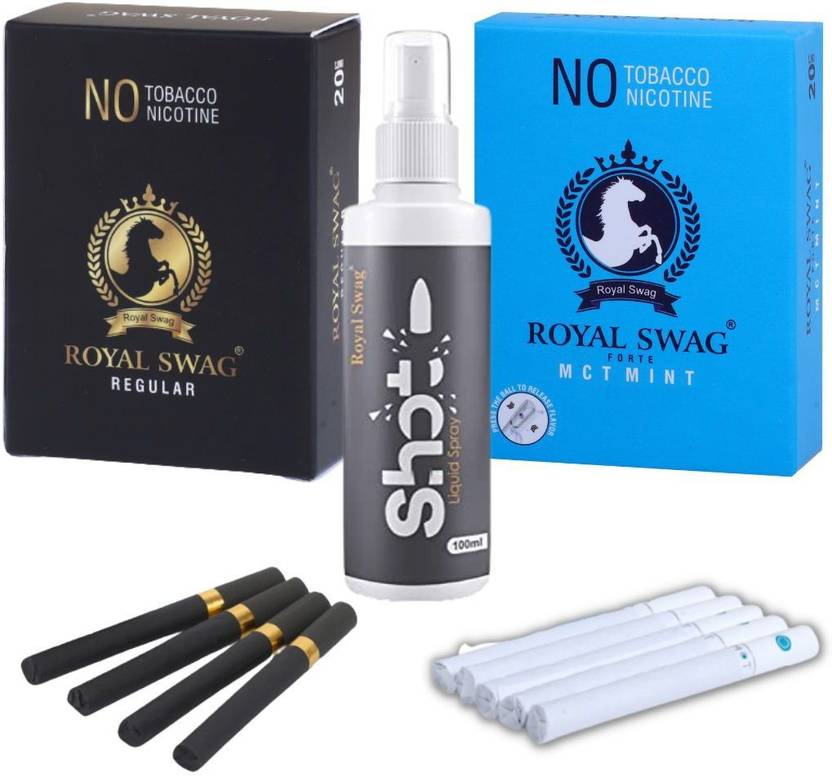 ROYAL SWAG Herbal Cigarette Regular, Mint Flavoured NO Nicotine NO ...