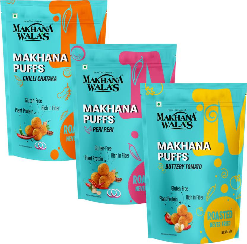 Makhanawala's Makhanawala’s Makhana Puff, Buttery Tamato + Chilli ...
