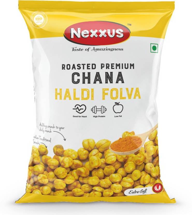Nexxus Roasted Haldi Folva Chana | 180 Gram Each | Pack of 4 Price in ...