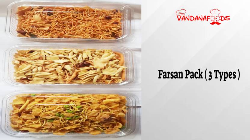 Vandana foods Farsan Pack ( 3 Types ) Price in India - Buy Vandana ...