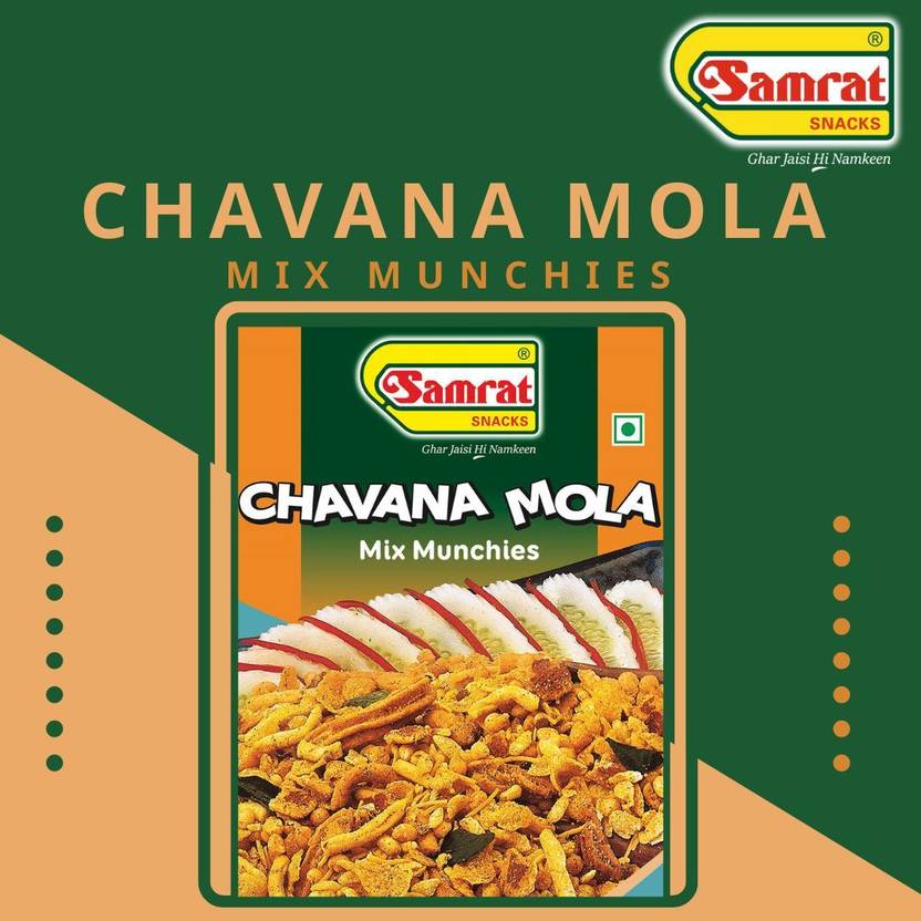 SAMRAT |CHAVANA MOLAM Mix Munchies Mild Taste Namkeen|Ghar Jaisi Hi ...